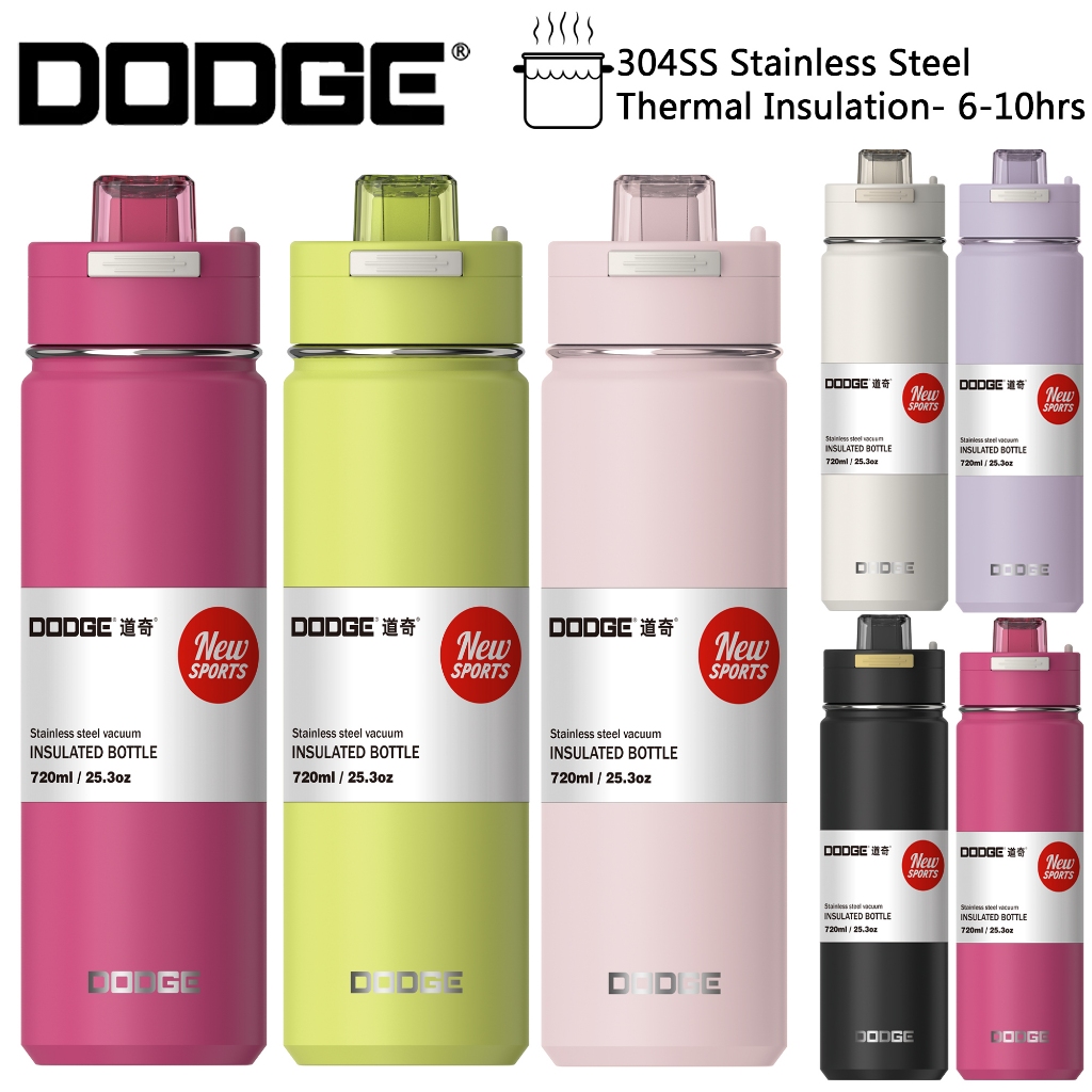 Dodge 720ml Sport 304SS Stainless Steel Vacuum Flask Thermos Water ...