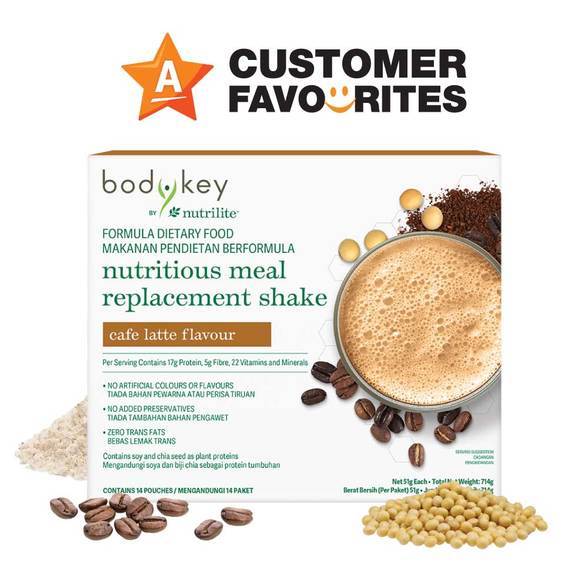 New packaging Amway Nutrilite BodyKey Body Key (Chocolate / Berry ...
