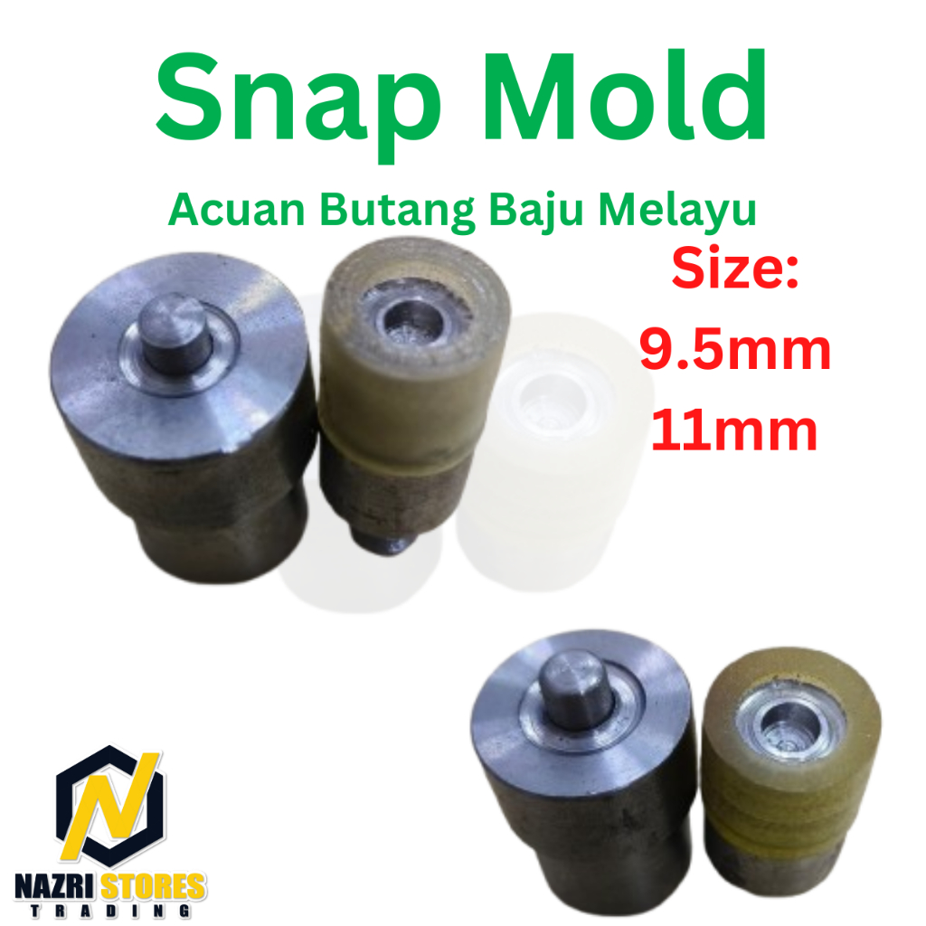 Acuan Butang Baju Melayu, Butang Ketip Baju Melayu, Snap Button Mold ...