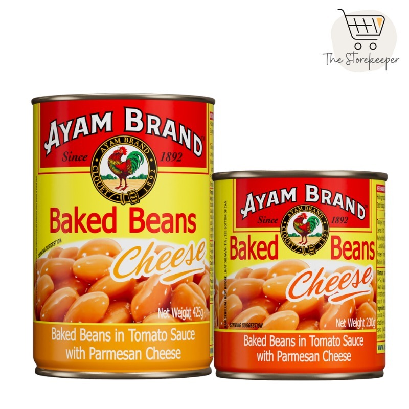 AYAM BRAND BAKED BEANS CHEESE IN TOMATO SAUCE 230G/425G | Shopee Malaysia