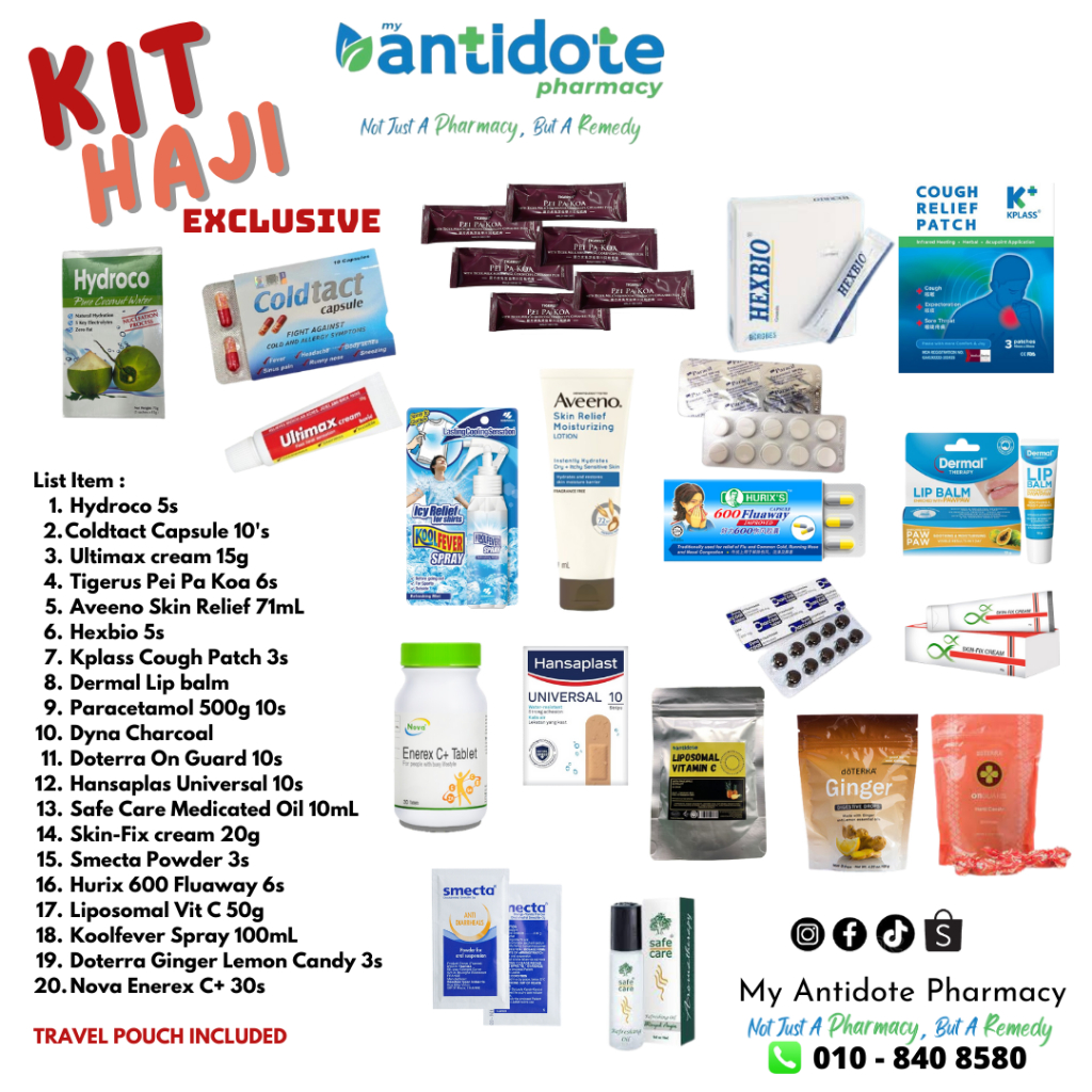 KIT HAJI MY ANTIDOTE FARMASI | Shopee Malaysia