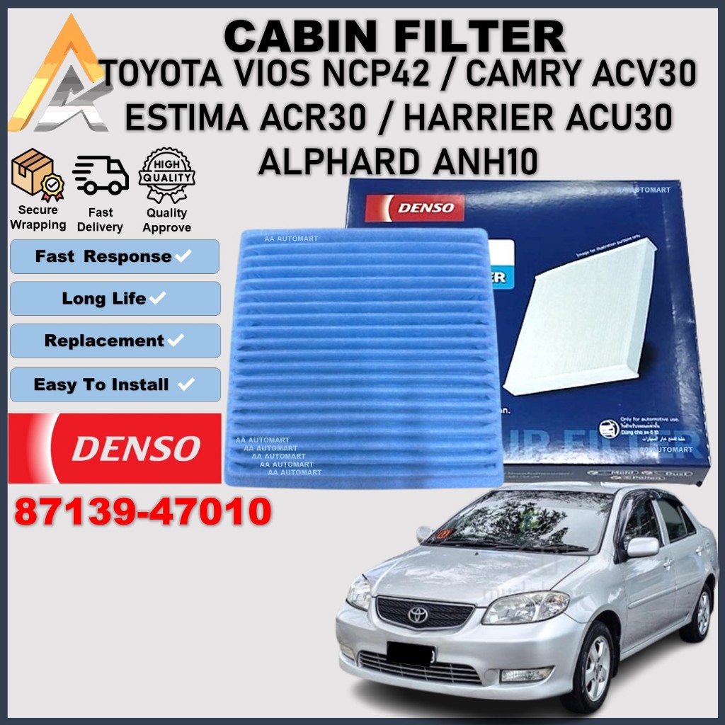 DENSO 87139-47010 Cabin Toyota Vios NCP42 Camry ACV30 Estima ACR30 ...