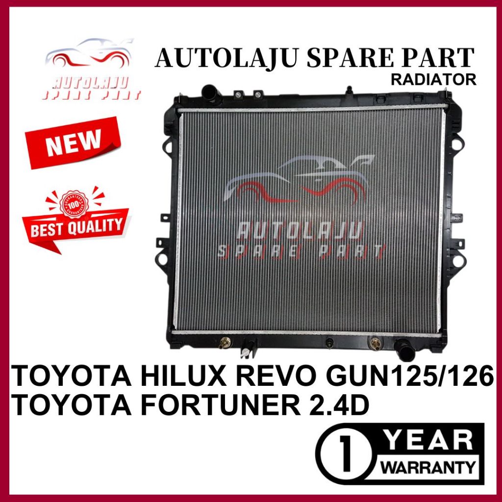 TOYOTA HILUX REVO GUN125 GUN126 / FORTUNER 2.4 DIESEL RADIATOR HIGH ...