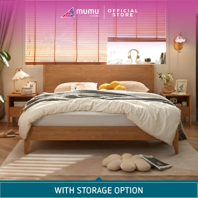 [MUMU Living] June Platform Bed Frame - Without Storage | Shopee Malaysia