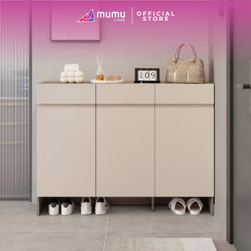 [MUMU Living] Tavia 3 Doors Shoe Rack (1.20m) | Shopee Malaysia
