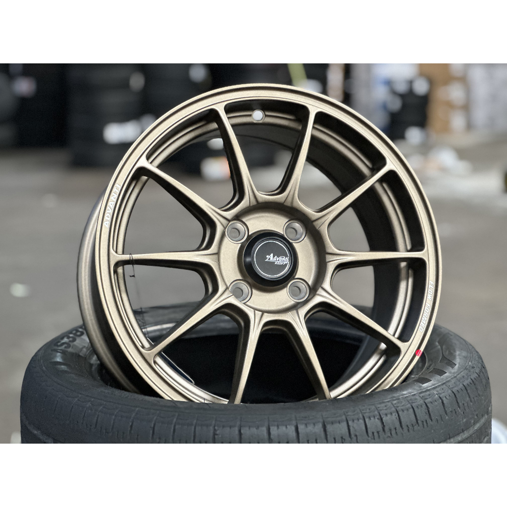 NEW 15X6.5J Advanti Aria Rim (set of 4) Bronze 4X100 for Axia Bezza NBox Myvi Vios Yaris City ...