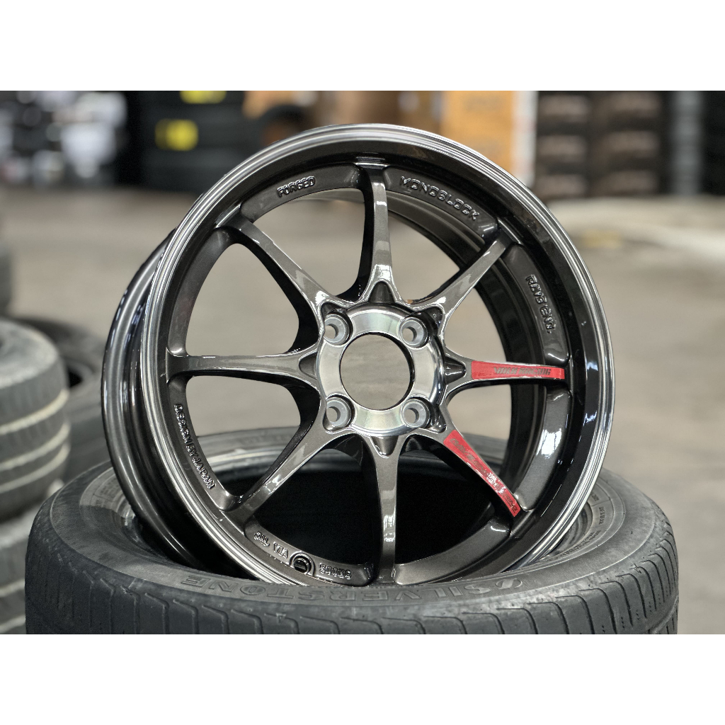 NEW 15X6.5J AOW CE28 SL Rim (set of 4) Gunmetal 4X100 for Axia Bezza NBox Myvi Vios Yaris City ...