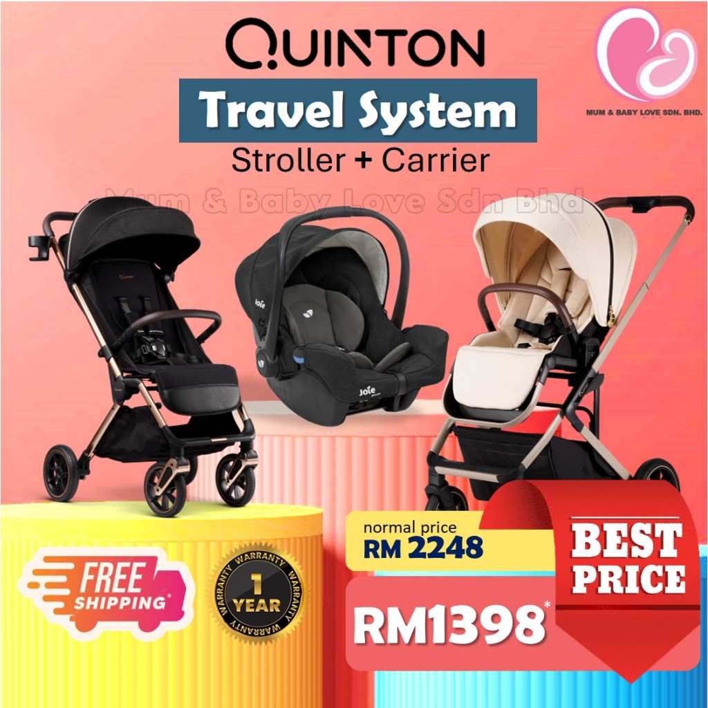 Quinton Travel System (Roxy / Nior / On The Go Stroller + Miumo/ Gemm ...