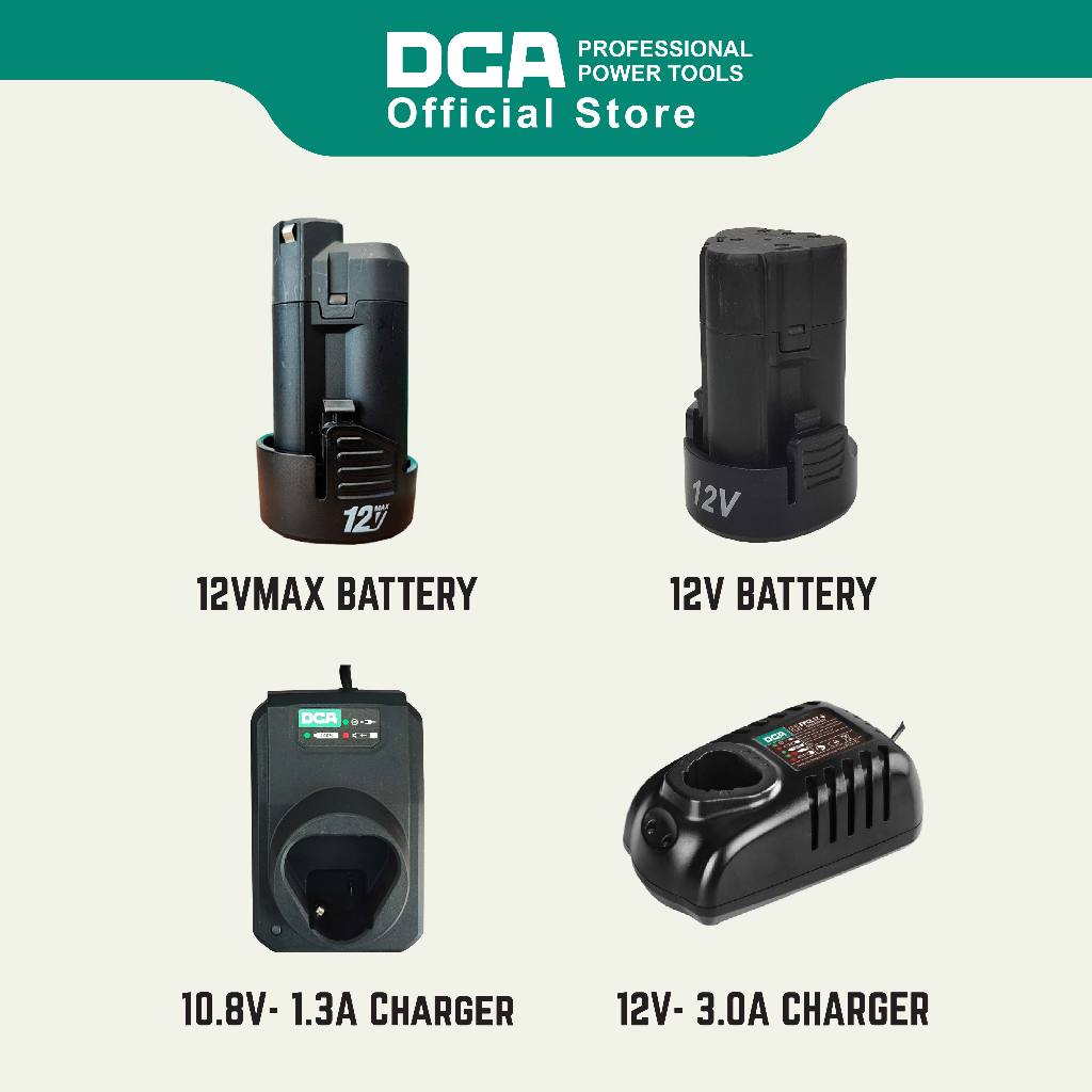 DCA Battery & Charger For Cordless Product (10.8V/12V) | Shopee Malaysia