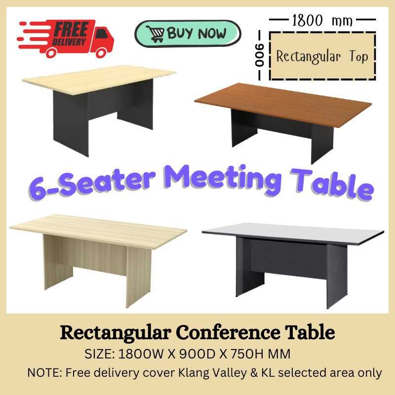 6 Feet Rectangular Meeting Table | Rectangular Conference Table ...