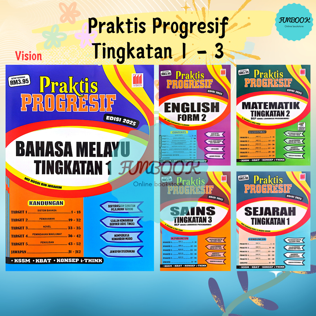 [FUNBOOK] Praktis Progresif Edisi 2025 Tingkatan 1 2 3 Buku Latihan ...