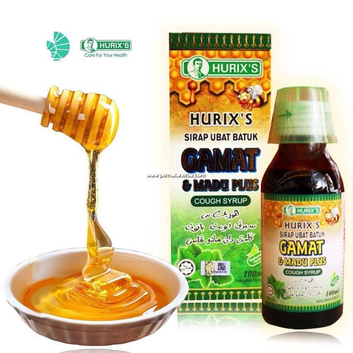 HURIX'S SIRAP UBAT BATUK GAMAT & MADU PLUS 100ML | Shopee Malaysia