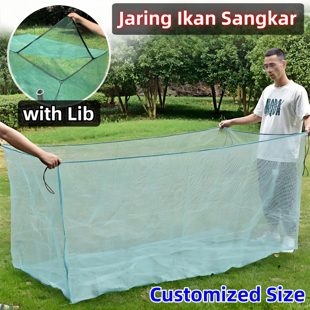 Jaring Sangkar Bela Anak Ikan Kolan Kolam/ Pukat Asuhan Anak Ikan ...