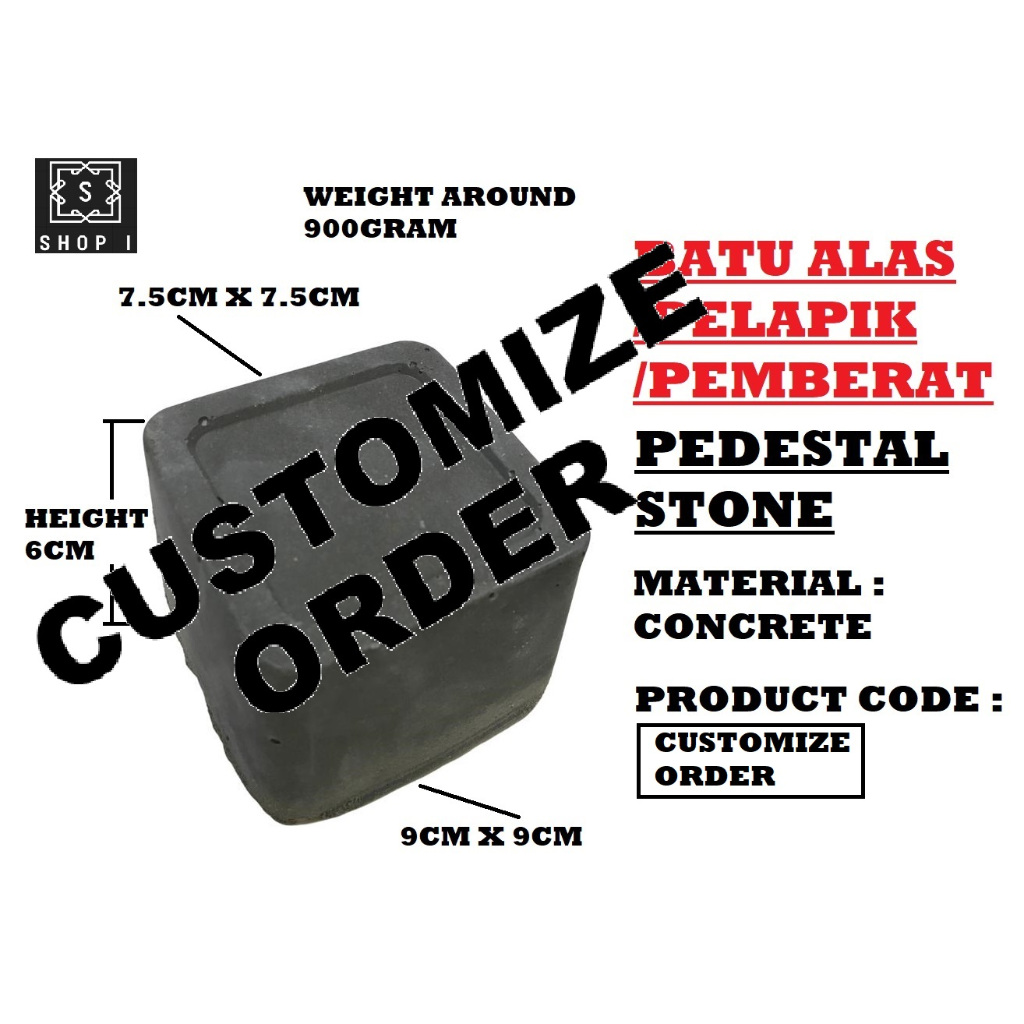 Batu Pelapik/Batu Block/Step Stone CUSTOMIZE ORDER | Shopee Malaysia
