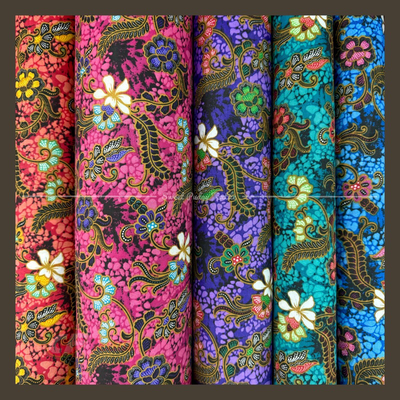 Kain Batik Polyester Cotton Tetron Corak - (Bidang 48 Inci) | Shopee ...