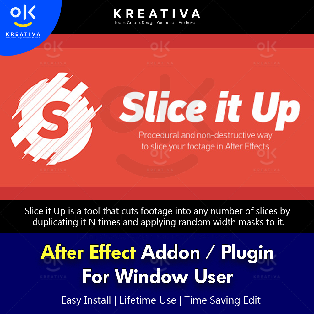AE Plugin - Aescripts Slice it Up 2 New AE Plugin ( Window ) | Shopee Malaysia