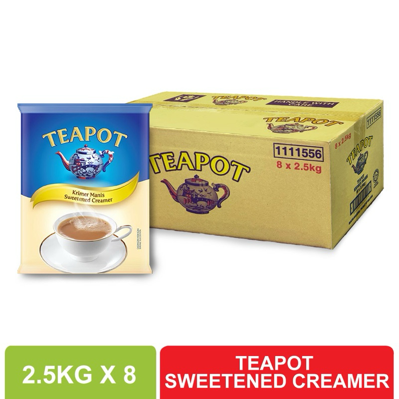 Teapot Sweetened Creamer Pouch 2.5kg x 8 Packets (1 Carton) / Susu ...
