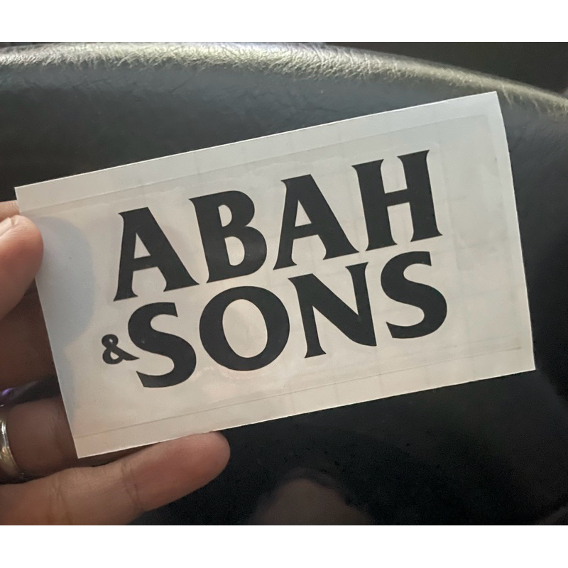 Sticker Kereta Motor Abah & Sons Padin Musa | Shopee Malaysia