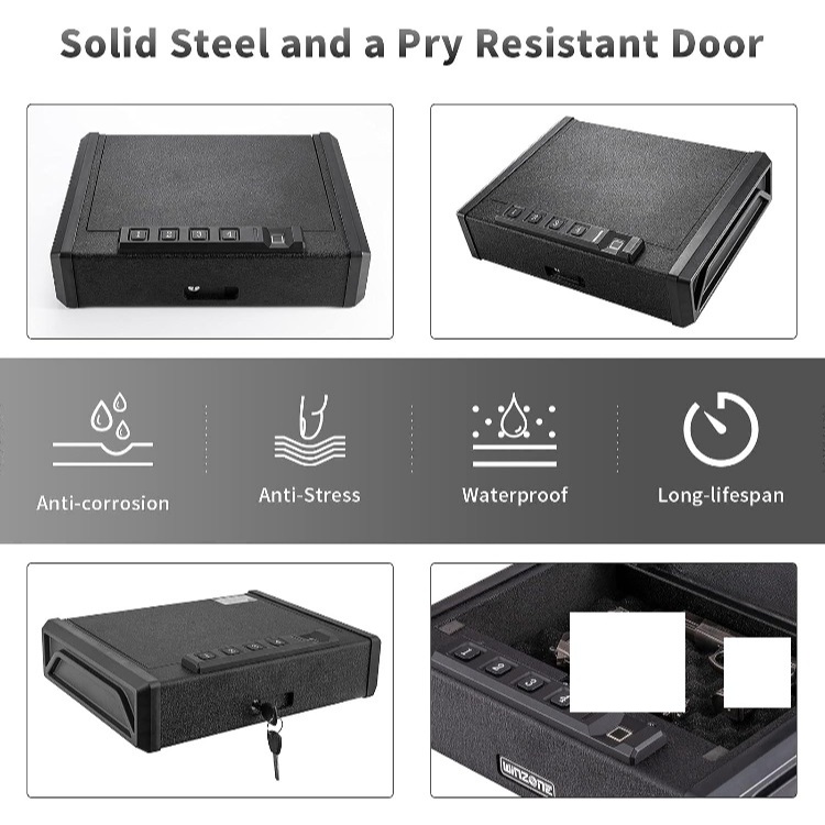 Safe Box Smart Life Tuya Fingerprint Padlock Portable Key Moxom Smart ...