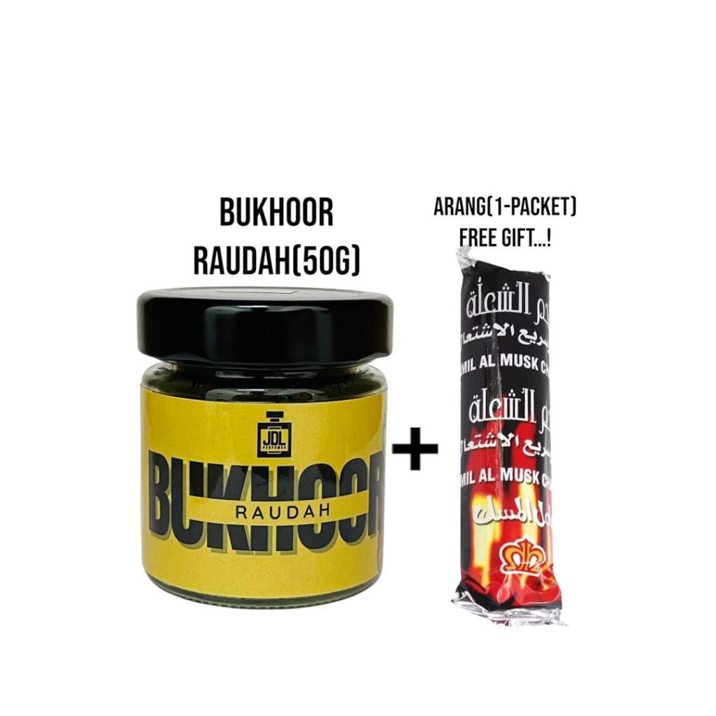 Bakhoor Raudah , Bukhoor Wangian Sunnah , Bukhoor JDL Perfumes 50 grams ( Free Gift Arang 1 pack ...