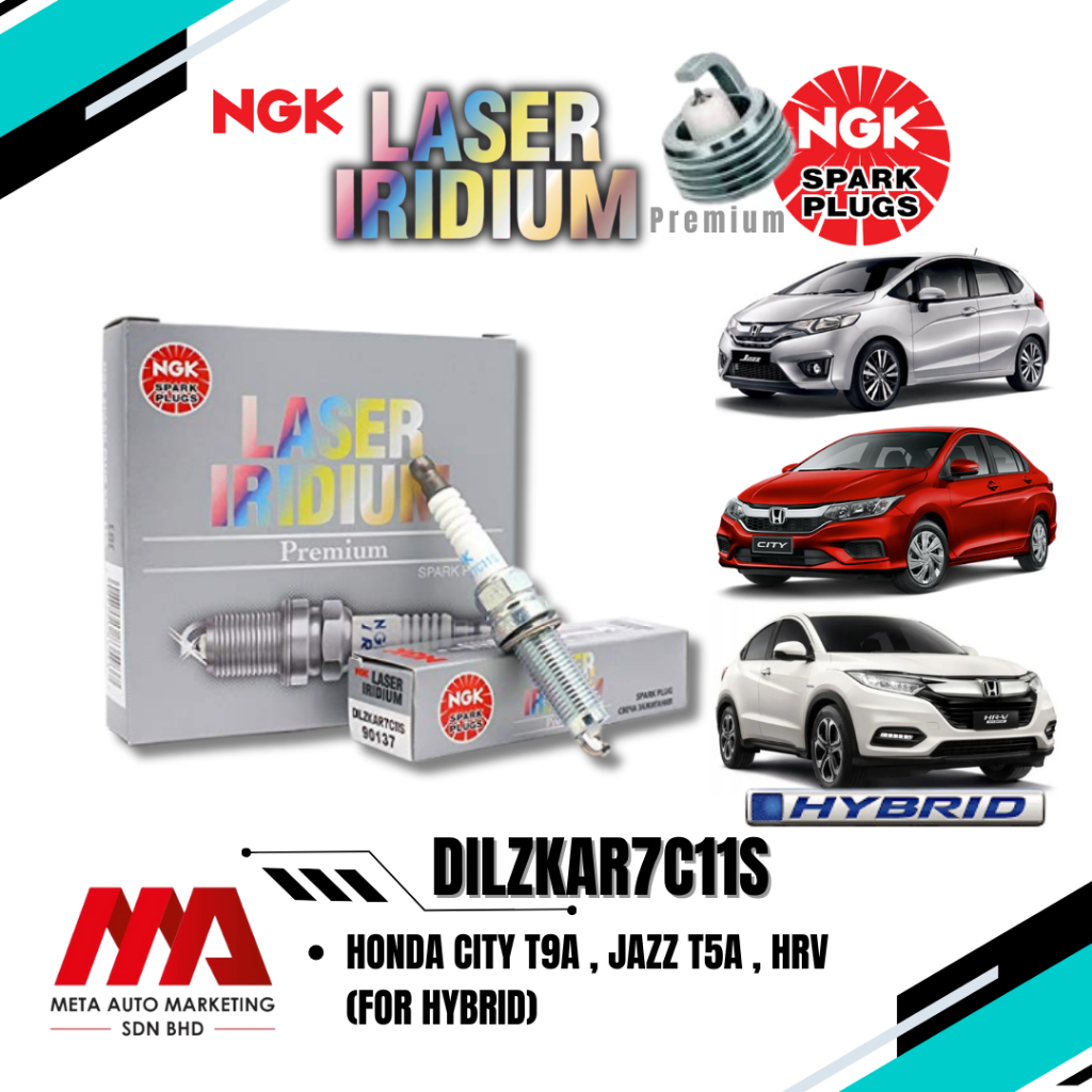 NGK SPARK PLUGS LASER IRIDIUM DILZKAR7C11S HONDA CITY T9A HYBRID, JAZZ ...