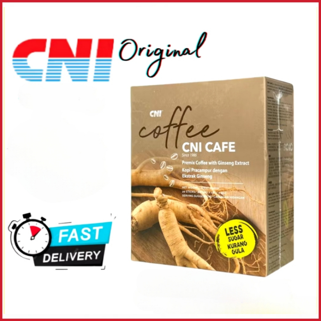 CNI Cafe, Kopi CNI Kurang Gula, CNI Coffee Less Sugar, 20 Sticks x 15g ...