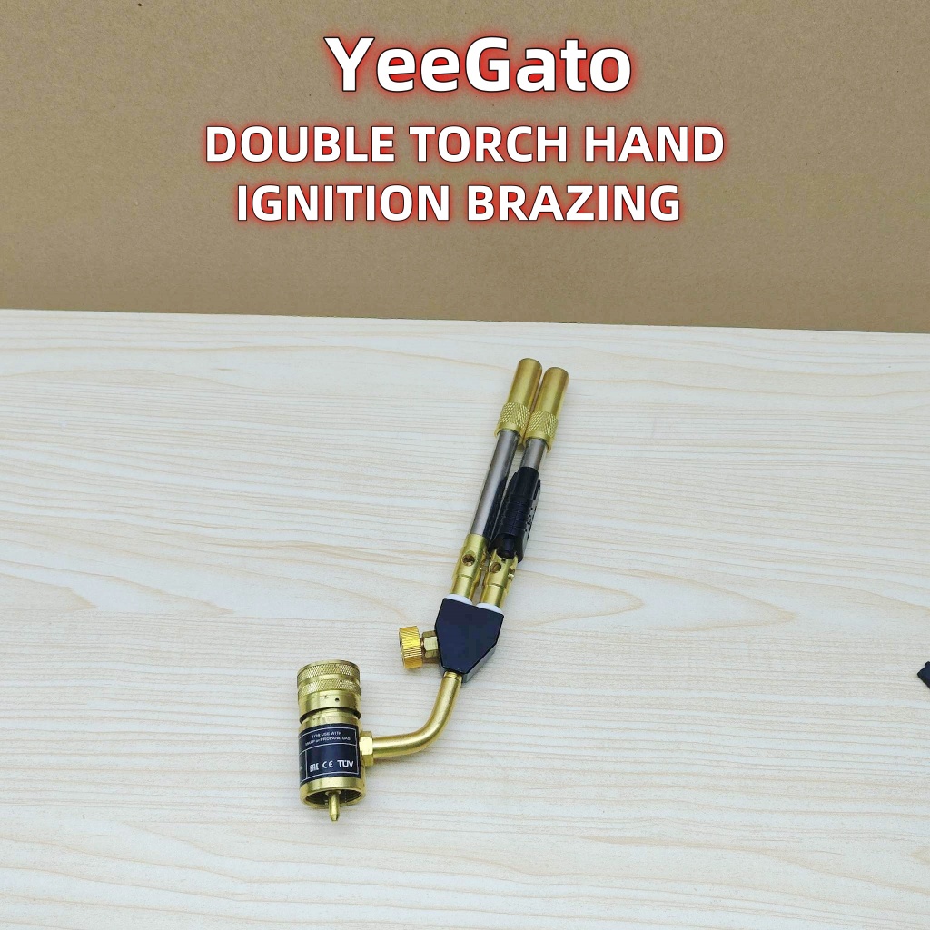 [DOUBLE TORCH] HEAD DOUBLE BARREL HAND TORCH GUN BRAZING SOLDERING GAS ...
