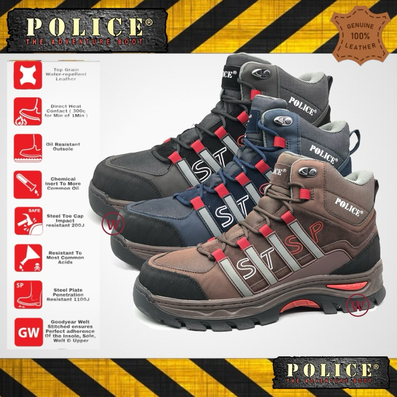 🔥New Arrivals🔥 Police® Men’s Steel Toe Heavy Duty Mid-Cut Sports Safety ...