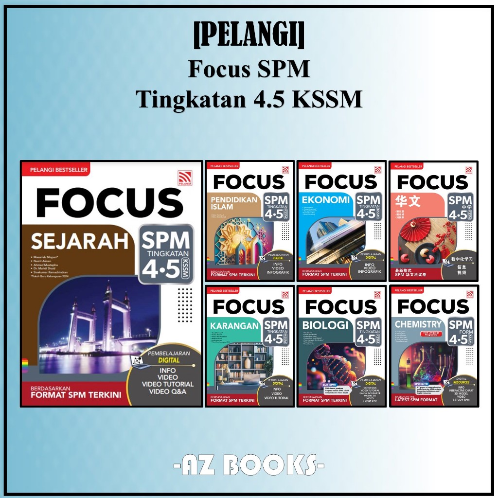 [AZ] Pelangi - 2025 Buku Rujukan Focus SPM Tingkatan 4.5 KSSM | Shopee Malaysia