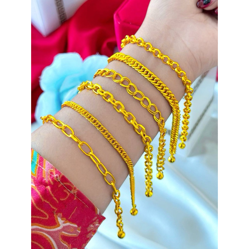 EMAS BANGKOK RANTAI KAKI DESIGN TERBARU (27CM) | Shopee Malaysia