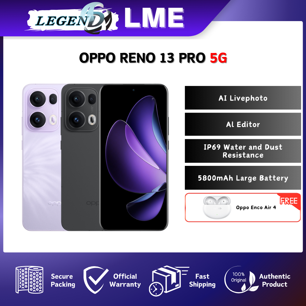 Oppo Reno 13 Pro 5G (12GB+512GB) AI Livephoto | AI Editor | IP69 Water ...