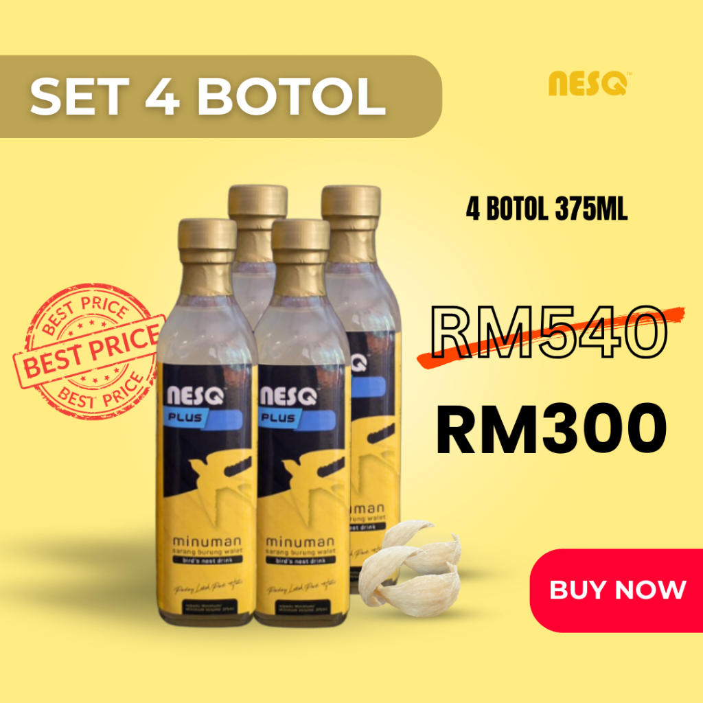 Set : 4 Botol Pati Sarang Burung Walet 375ml | Shopee Malaysia
