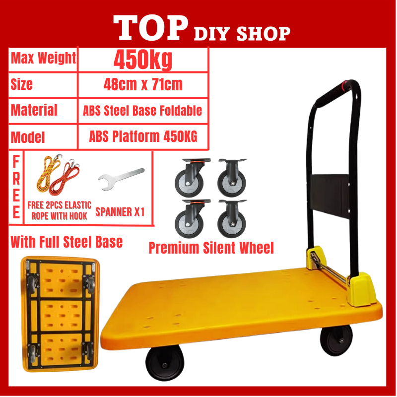 IRON BULL Trolley Portable 150KG/300KG Hand Truck Iron PVC Foldable ...