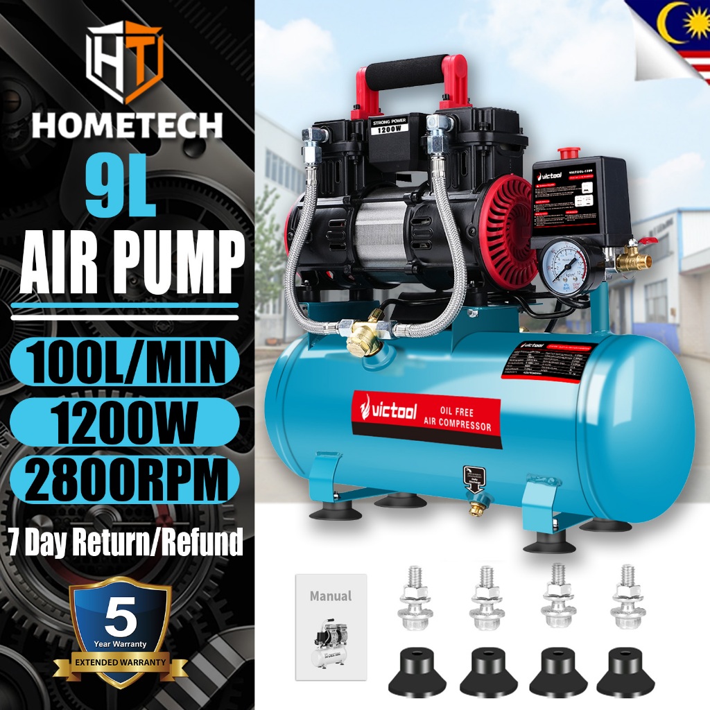 🔥5-year warranty🔥Air Compressor 100L/MIN 1200W Silent Energy Saving ...