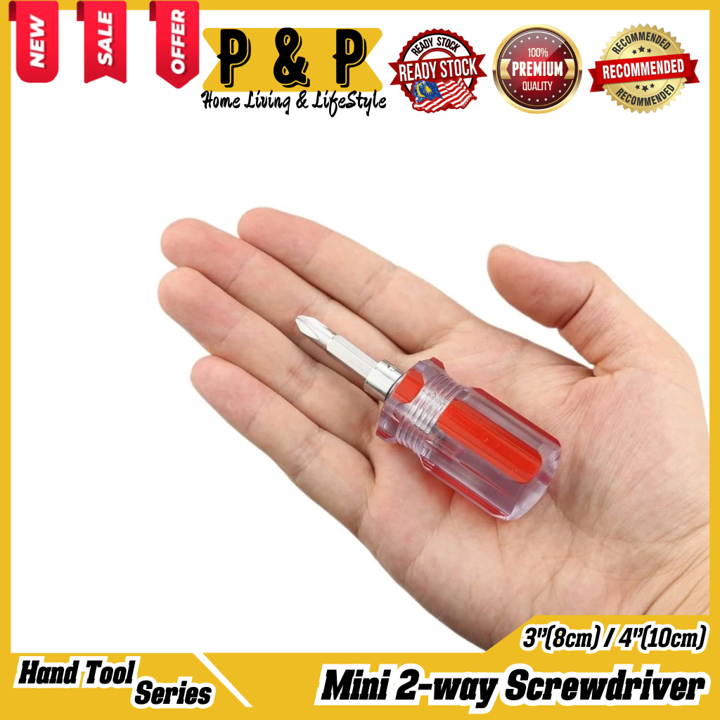 Mini Screw Driver 2 Way Phillips Shank Hand Tools Screwdriver Repair ...