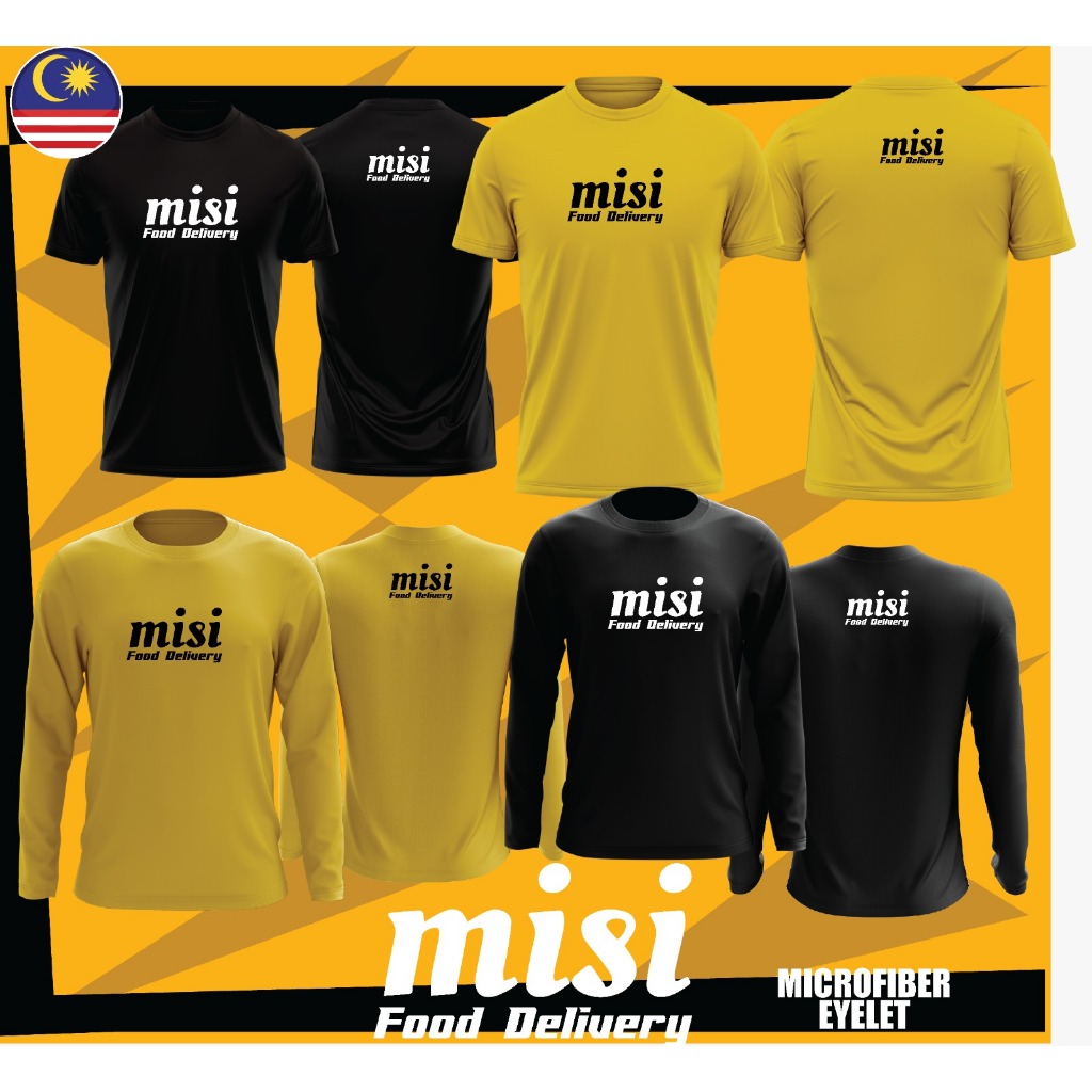 BAJU MISI FOOD DELIVERY MICROFIBRE | Shopee Malaysia