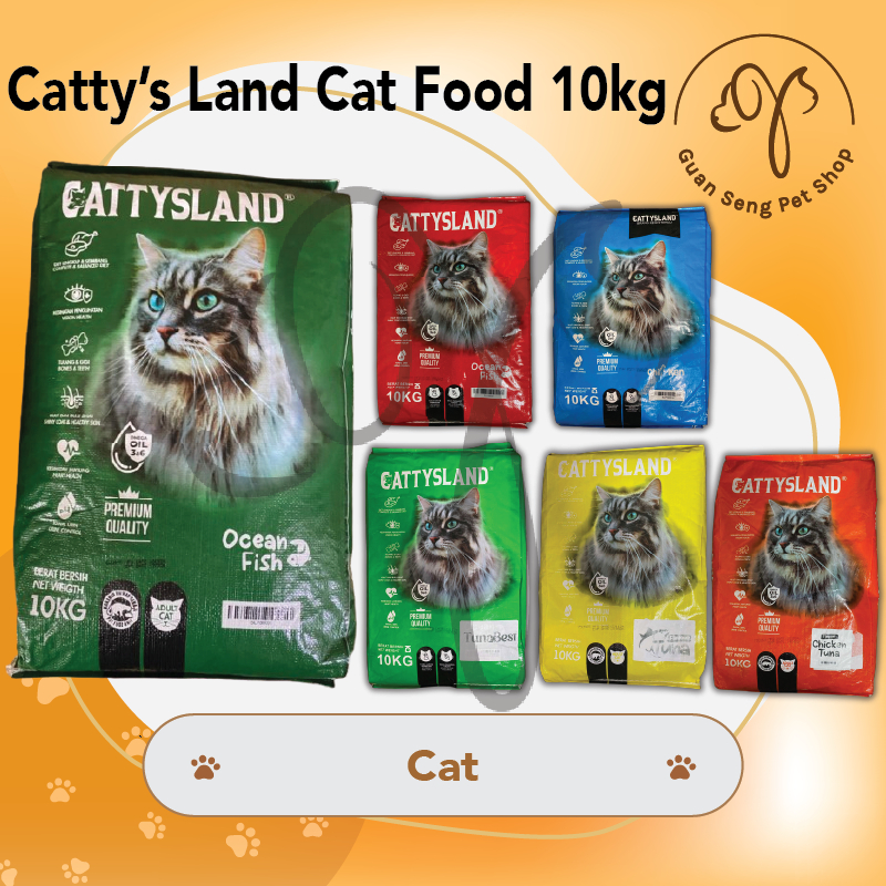 CATTY'S LAND Cat Food Makanan Kucing Ocean Fish Chicken Tuna 10kg ...