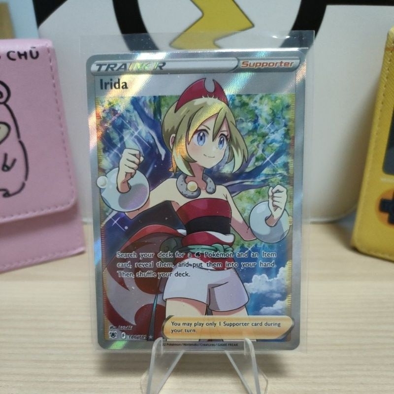 Irida 186/189 Full Art SIR Waifu Card Pokemon Ptcg Limited Edition ...