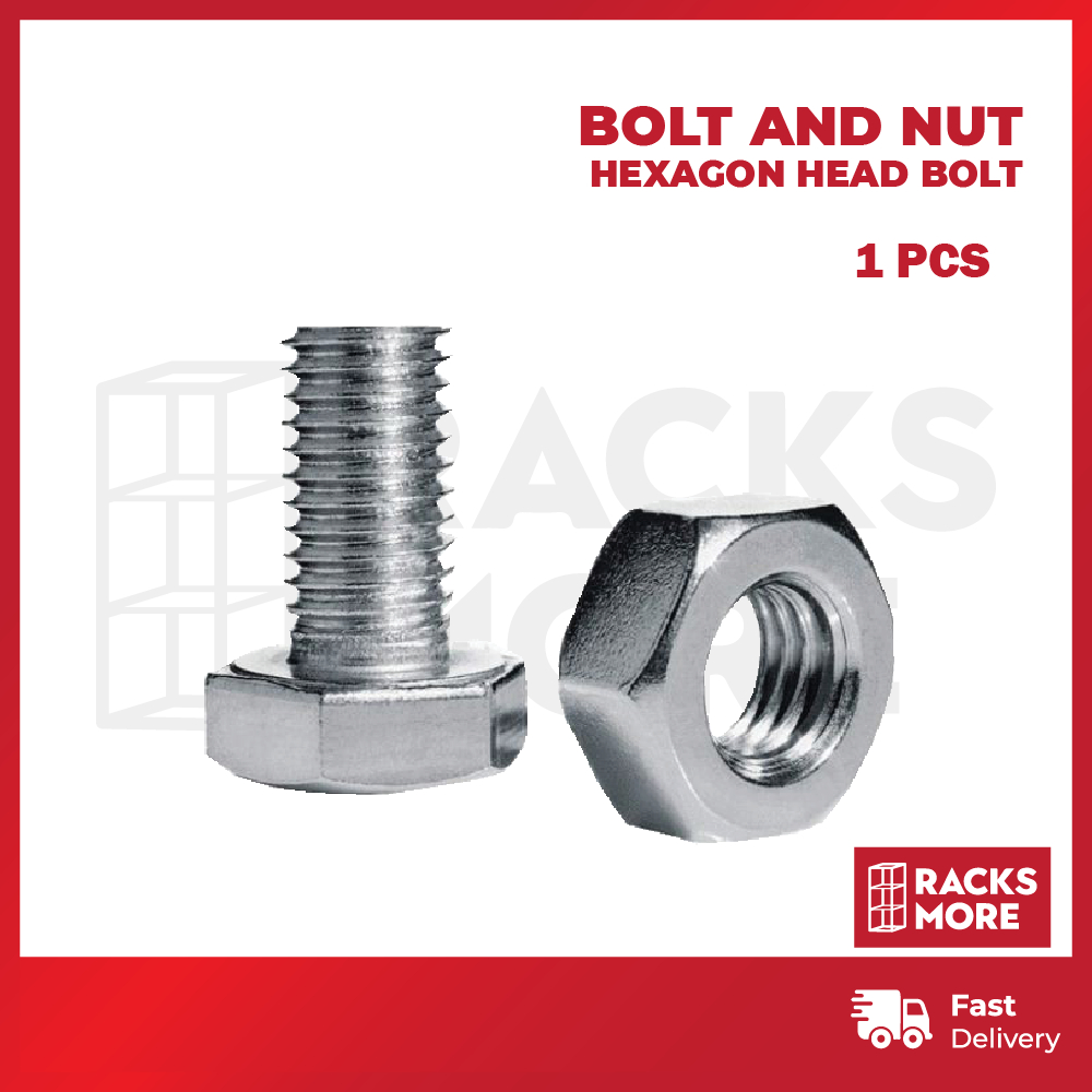 RACKSMORE [High Quality] Boltless Rack Bolt and Nut Rak Besi Lubang ...