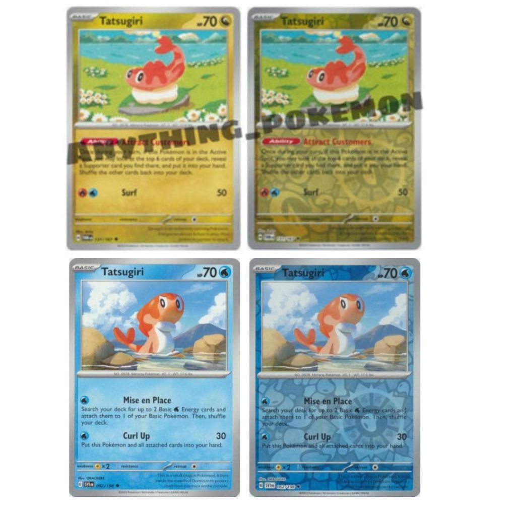 Pokemon Card - Tatsugiri (131/167), (062/198) - NORMAL/REVERSE HOLO ...
