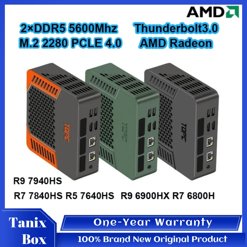 TOPC MINI PC AMD R9 7940HS/R7 7840HS/R5 7640HS/R9 6900HX/R7 6800H USB4 ...