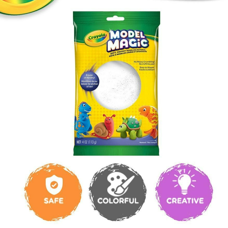 Crayola Model Magic Easy-to-use Modelling Material Colorful Soft Spongy Modelling Clay Age 3 ...