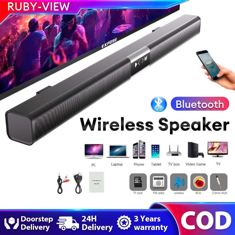 RUBY Speaker Bluetooth Sound Bar Speaker TV Subwoofer 3D Effect ...