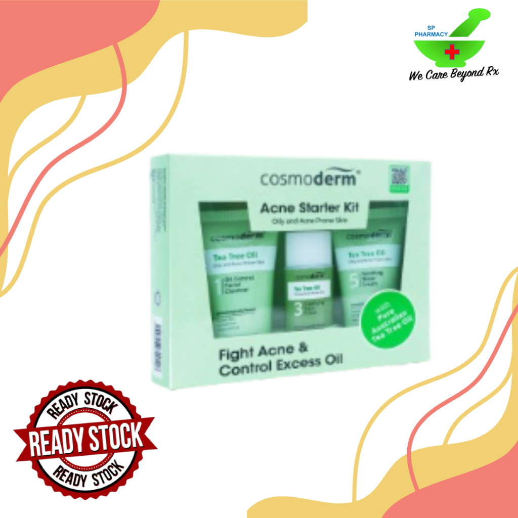 COSMODERM ACNE WITH PURE AUSTRALIAN TEA TREE OIL TRAVEL KIT (EXP APR ...
