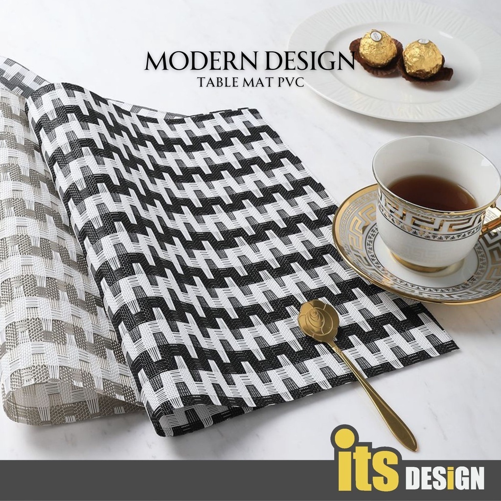 PVC Table Mat Alas Meja Makan Coffee Table Lapik Meja Makan Placemat ...