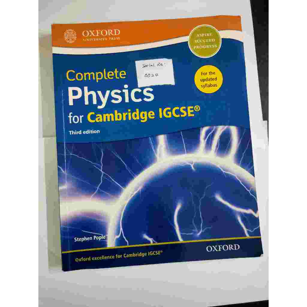 [Second Hand Book] Oxford Complete Physics for Cambridge IGCSE Third Edition | Shopee Malaysia