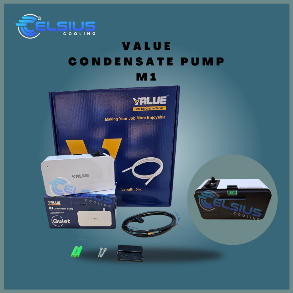 VALUE M1 Air-Cond Condensate Drainage Water Pump w/ 5m drain hose (Acson, Daikin, Panasonic etc ...