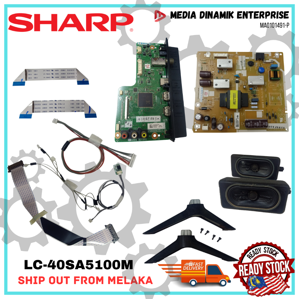 SHARP LC-40SA5100M ORIGINAL USED REPLACEMENT PARTS | Shopee Malaysia