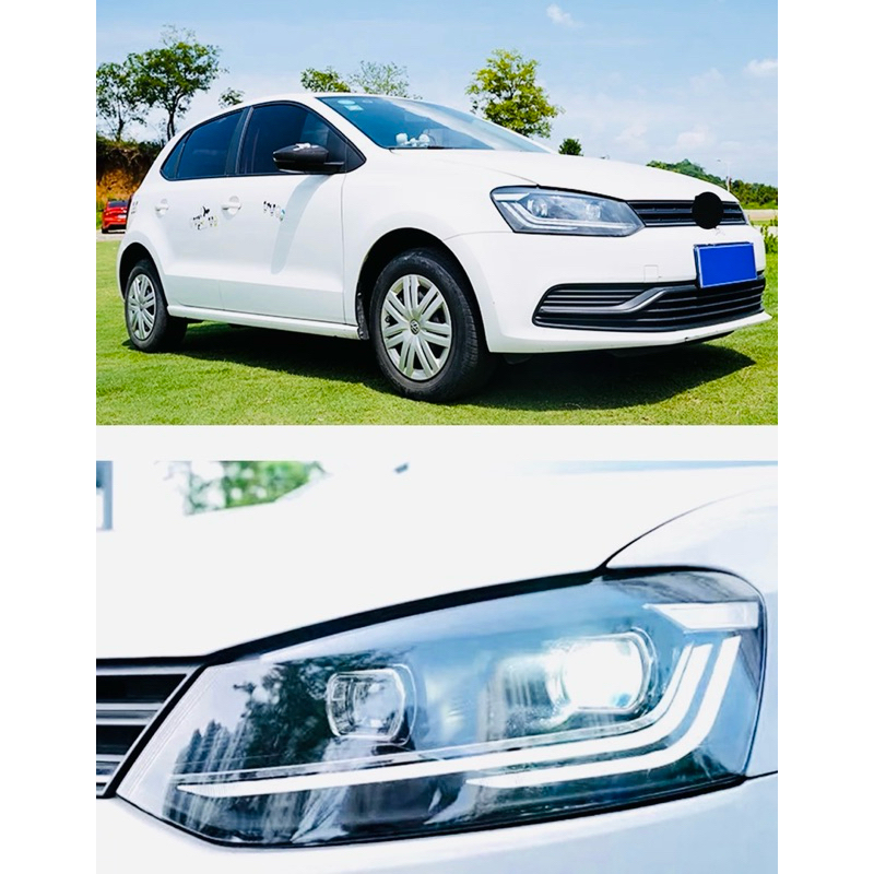 Volkswagen vento polo front LED DRL projector headlamp headlight head ...