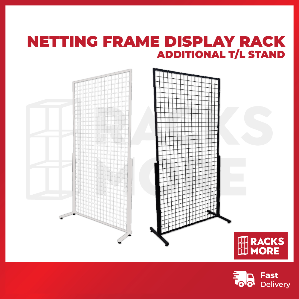 RACKSMORE Netting Frame Display Rack Retail Rack White / Iron Netting ...